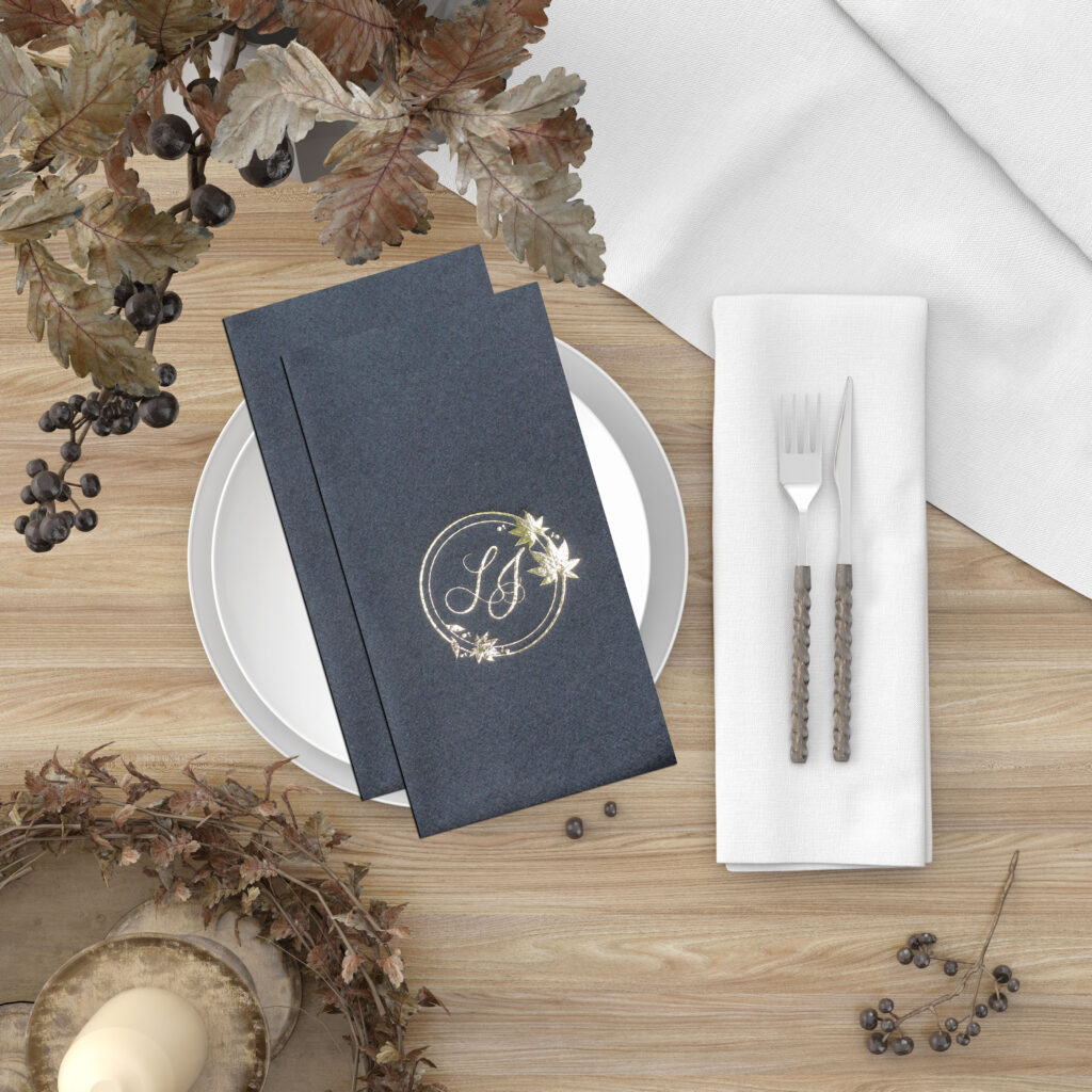 Custom Printed Wedding Napkins | Wedding Serviette Napkins